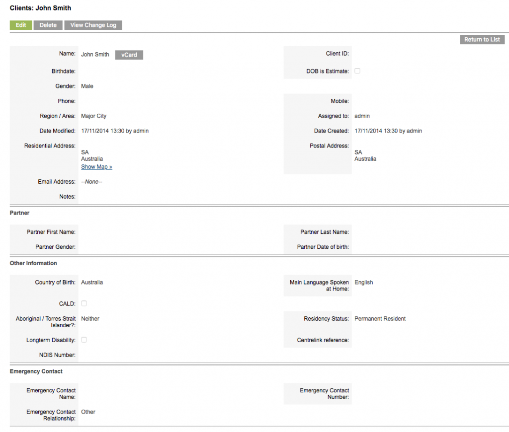 Search for a Client – Community Data Solutions