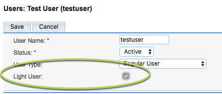 Create a Light User