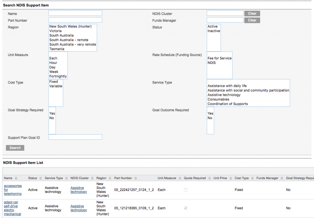 Add Support Item – Community Data Solutions