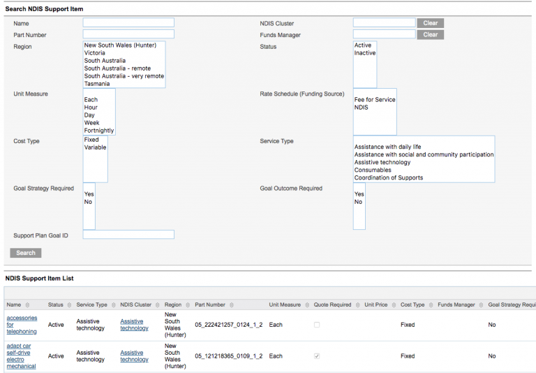 Add Support Item – Community Data Solutions