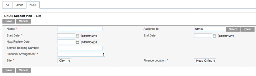 Create Support Plan – Community Data Solutions