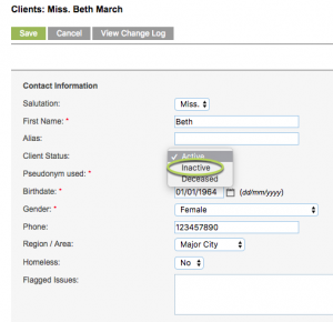 Close a Client Record (Client Exit) – Community Data Solutions