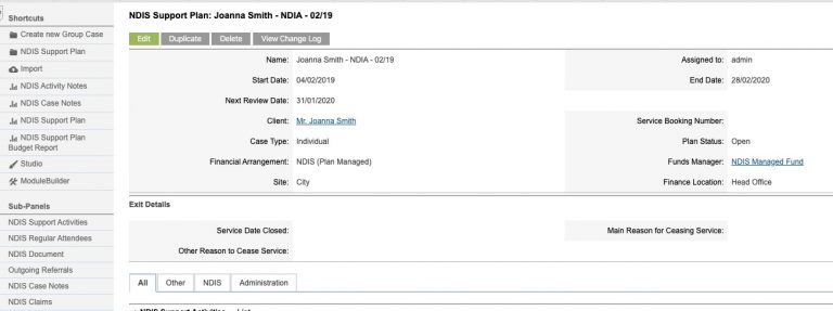 NDIS Reports – NDIS Activity Notes – Community Data Solutions