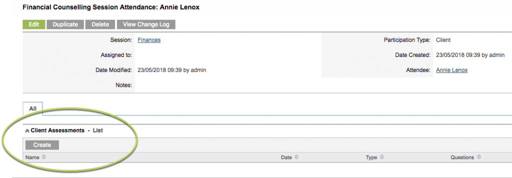 DSS SCORE Assessment for an Individual – Community Data Solutions