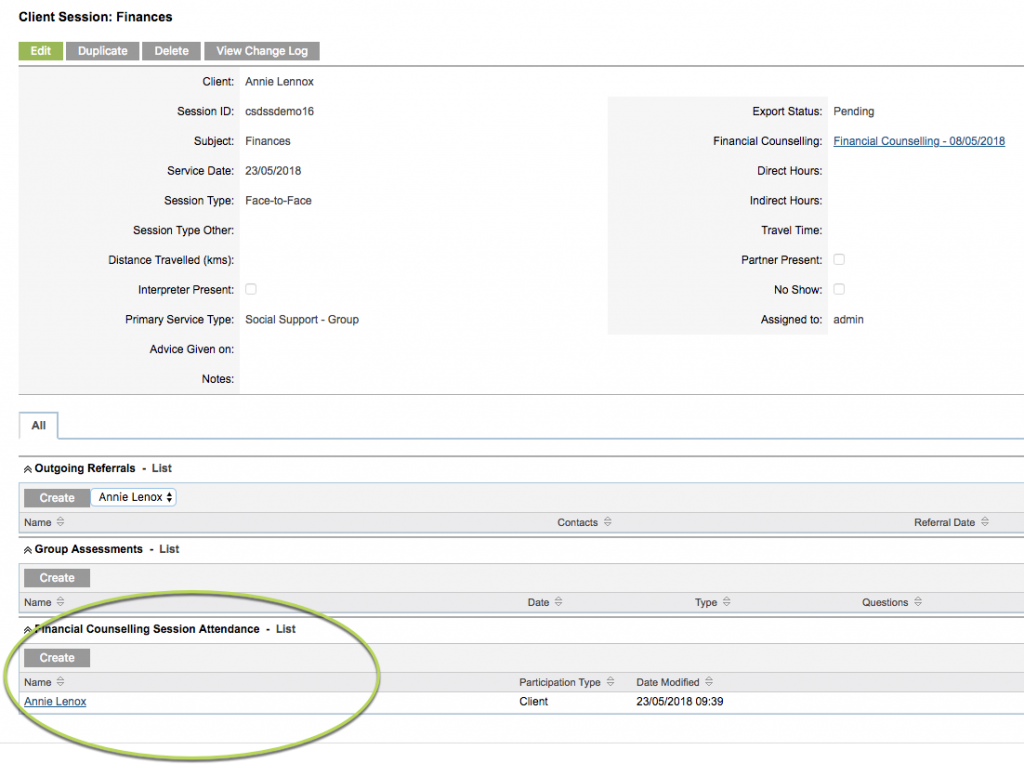 DSS SCORE Assessment for an Individual – Community Data Solutions