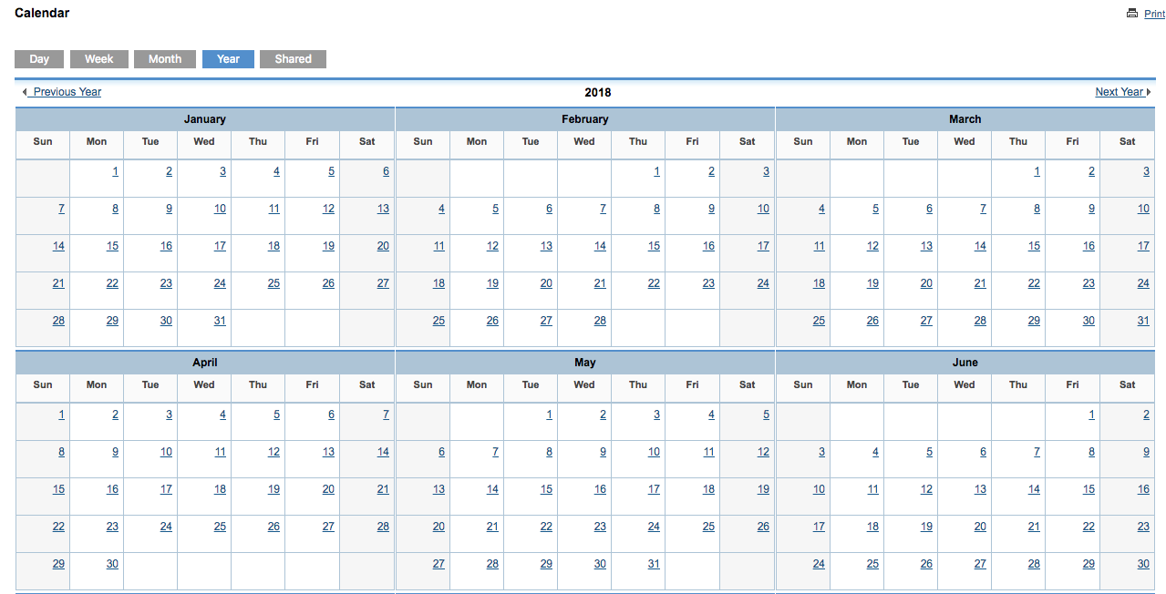 Calendar Community Data Solutions