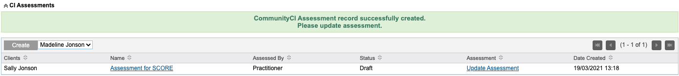 CI Assessment – Create a Practitioner Assessment – Community Data Solutions