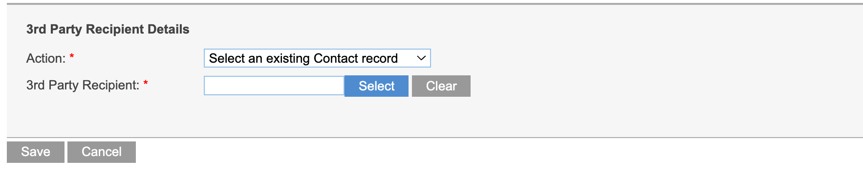 CI Assessment – Create and send to a 3rd party – Community Data Solutions